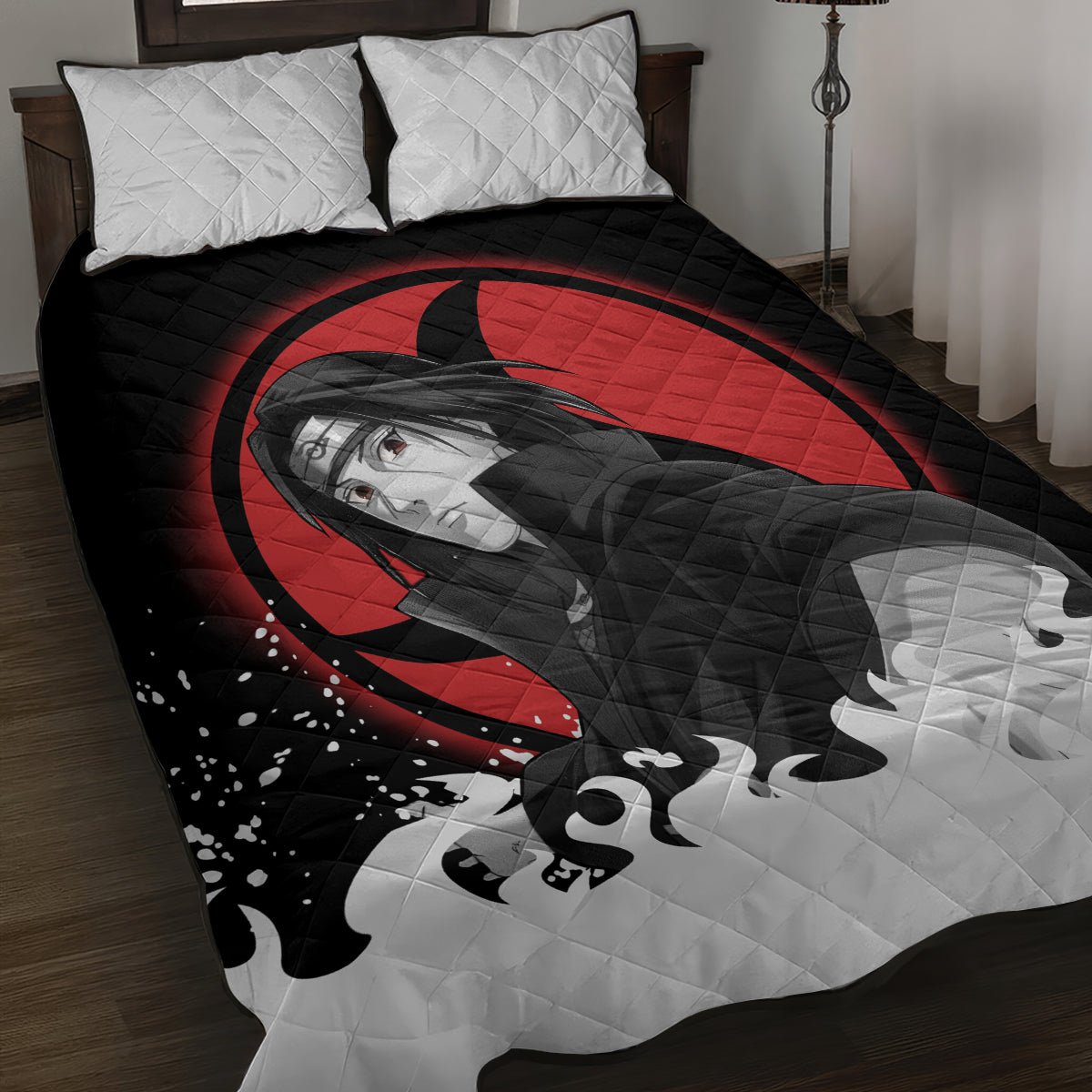 Akatsuki Itachi Uchiha Akatsuki Itachi Uchiha Quilt Bed Set - Themazicc ...