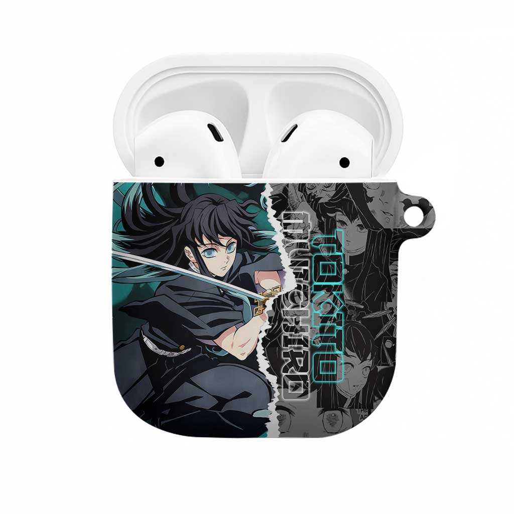 Muichiro Tokito Demon Slayer AirPods Case with Mist Hashira Sword Pose ...