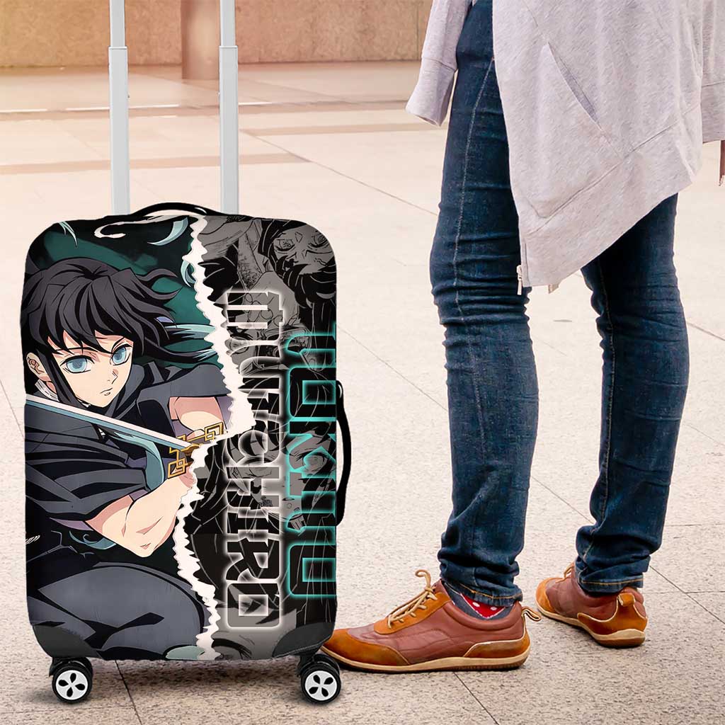 Muichiro Tokito Demon Slayer Luggage Cover with Mist Hashira Sword Pose ...
