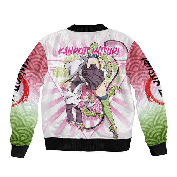 Kanroji Mitsuri Sleeve Zip Bomber Jacket Demon Slayer TS04