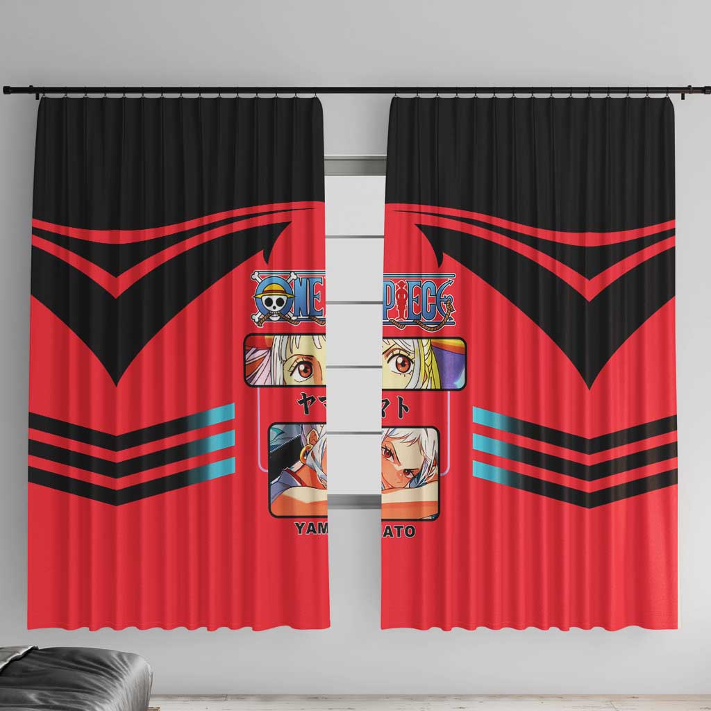 Yamato from One Piece Window Curtain with Fierce Samurai Armor and ...