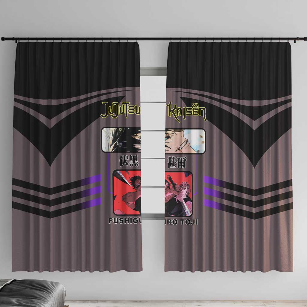 Toji Fushiguro from Jujutsu Kaisen Window Curtain with Cursed Energy ...