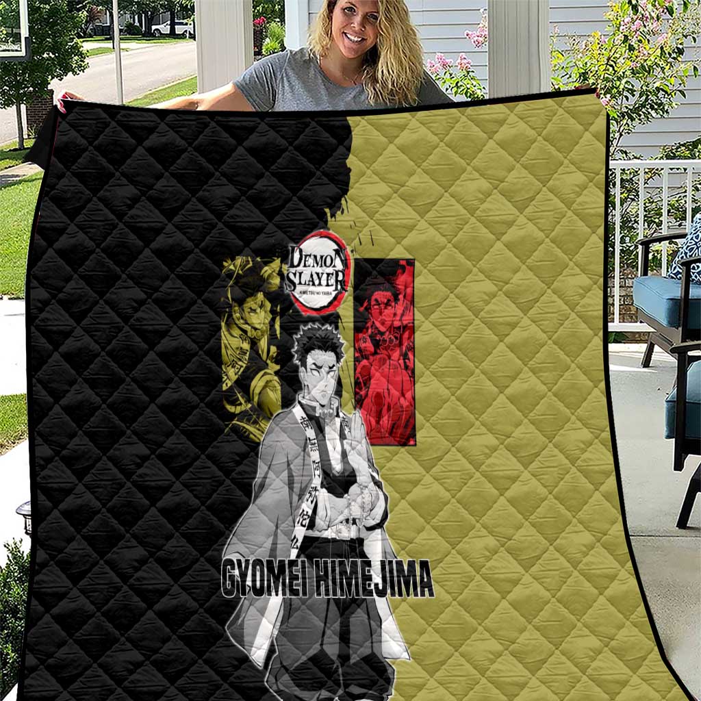 Gyomei Himejima from Demon Slayer Quilt with Olive and Black Split ...