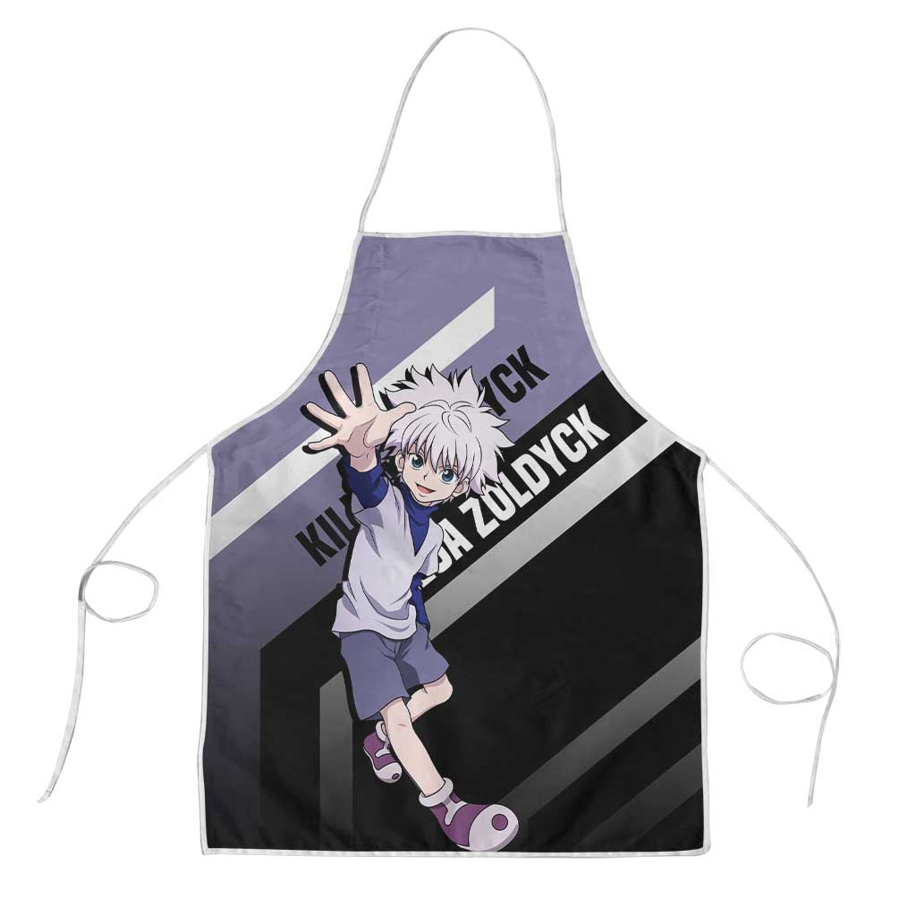 Killua Zoldyck Hunter x Hunter Apron with Electric Aura and Action Pose ...