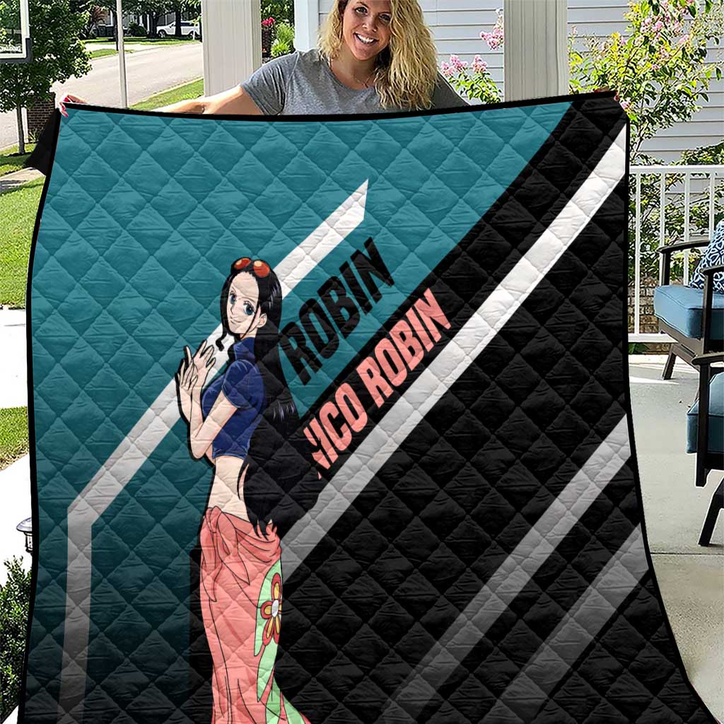 Nico Robin One Piece Quilt with Elegant Pose and Archaeologist Design ...