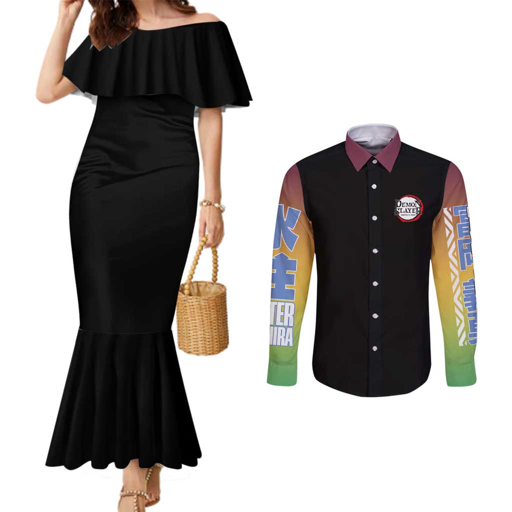 Giyu Tomioka V3 Demon Slayer Couples Matching Mermaid Dress and Long ...