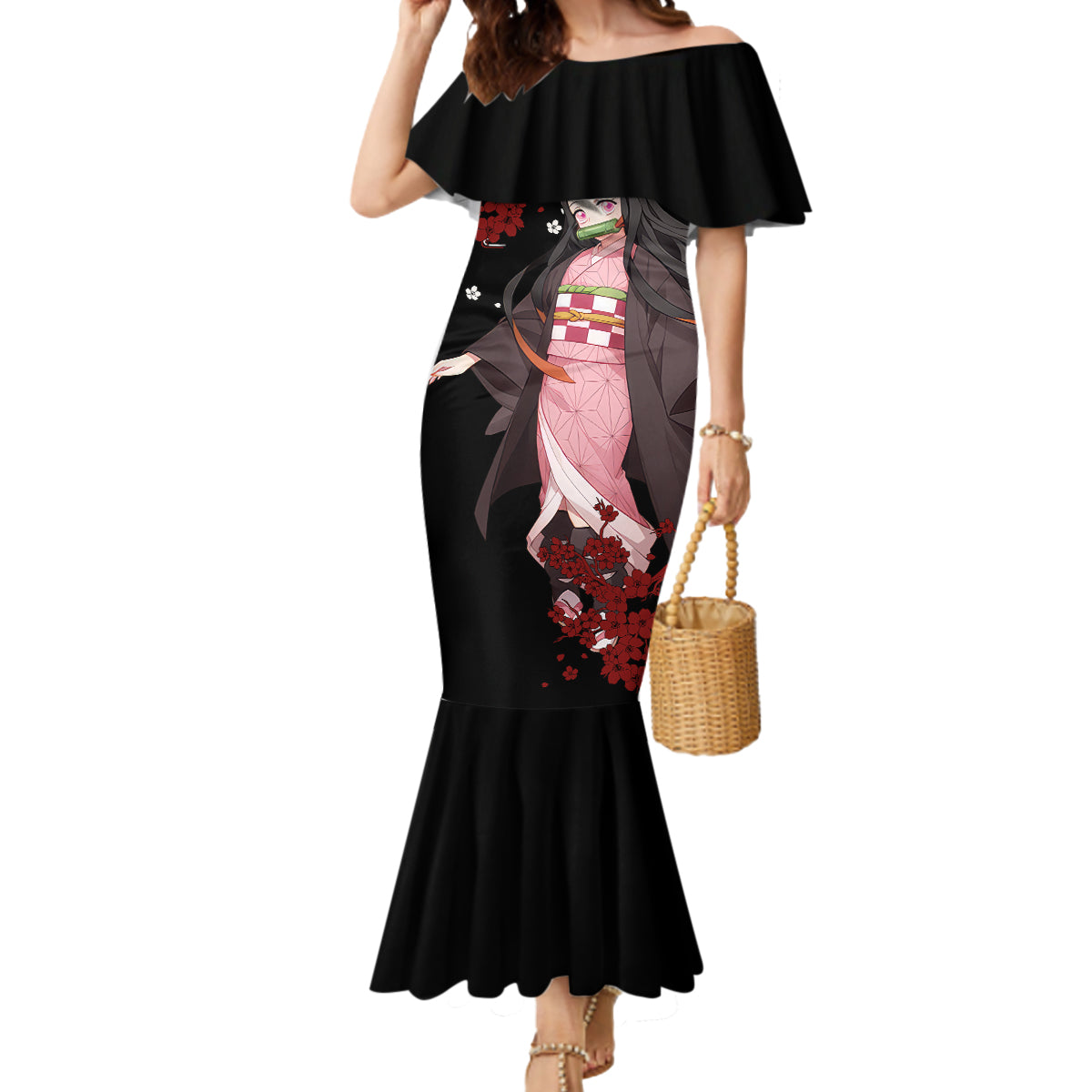 Nezuko Kamado Hoodie Demon Slayer Mermaid Dress - Themazicc – The Mazicc