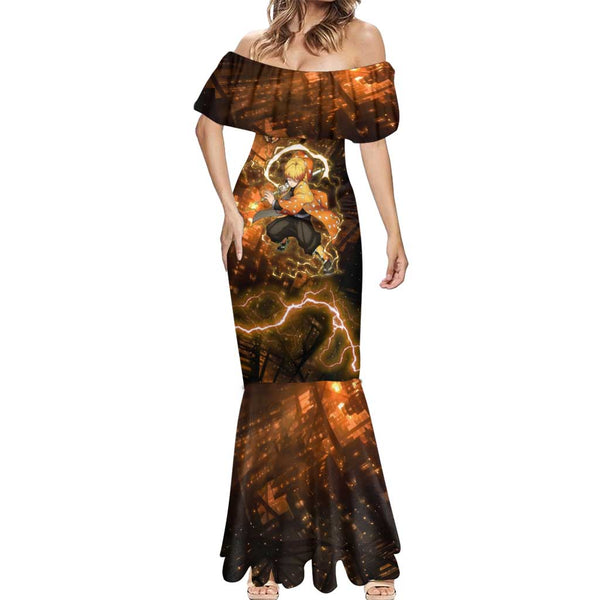 Nenitsu - Infinity Castle - Demon Slayer Mermaid Dress Anime Style TS04